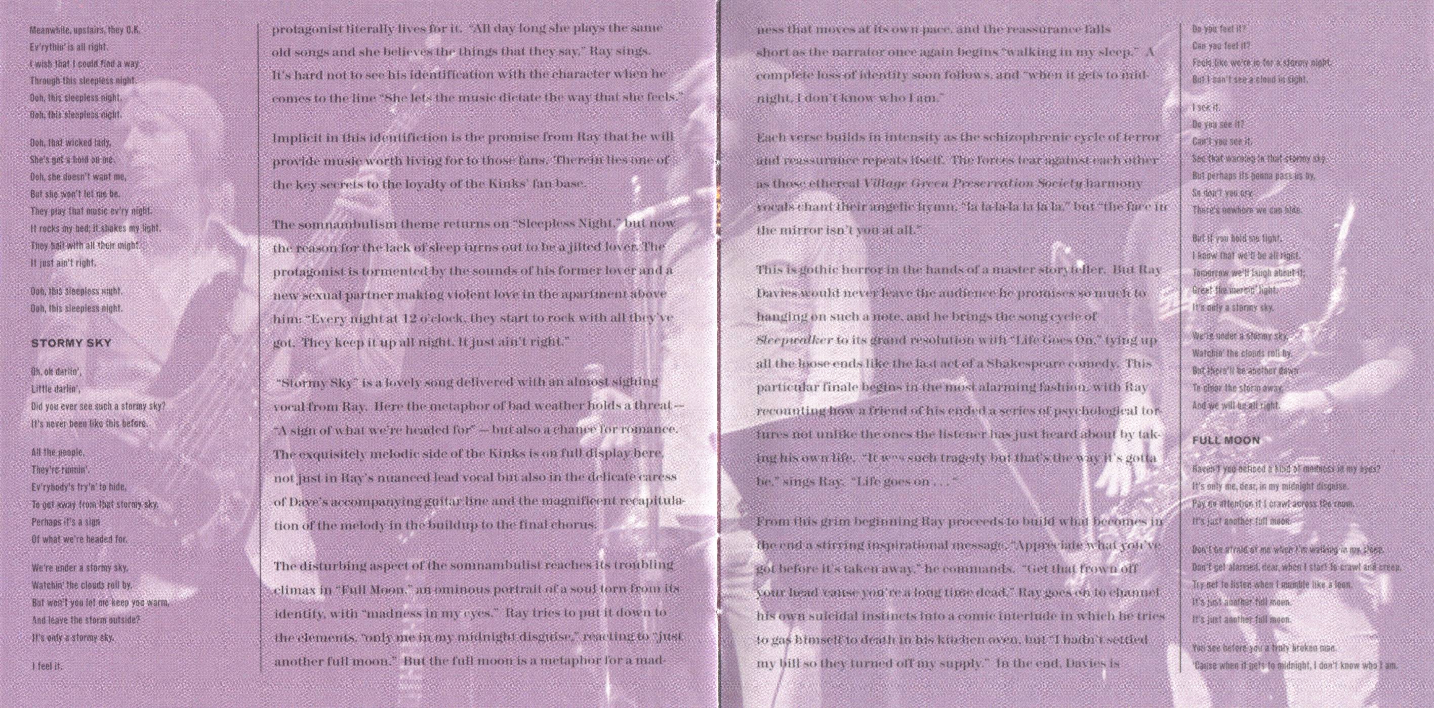 The Kinks Sleepwalker : Booklet8 US | CD Covers | Cover Century | Over ...